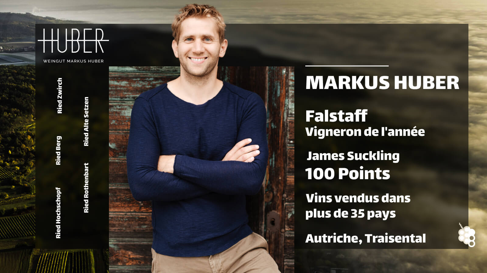 Markus Huber : le vigneron autrichien parfait avec 100 points